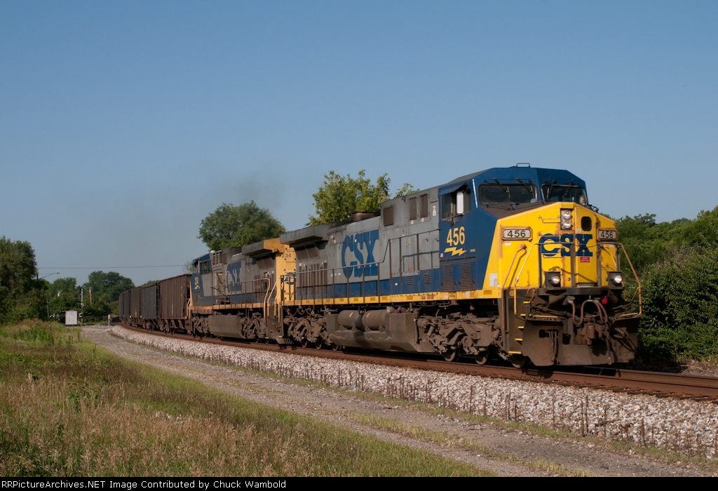 CSX 456 Northbound at MP 54 K185